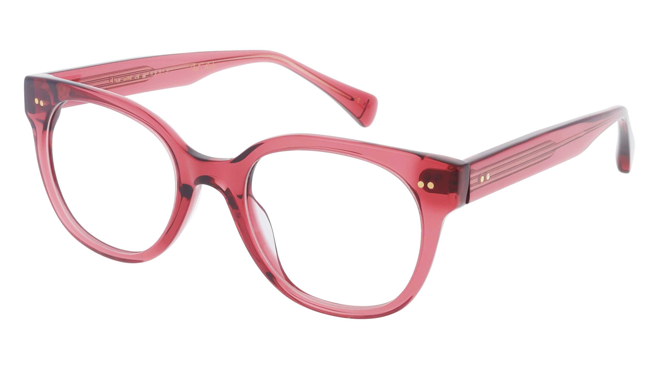 Lunettes de vue LUKKAS LU 2410 BORD 49/21 Femme Bordeaux transparent ...